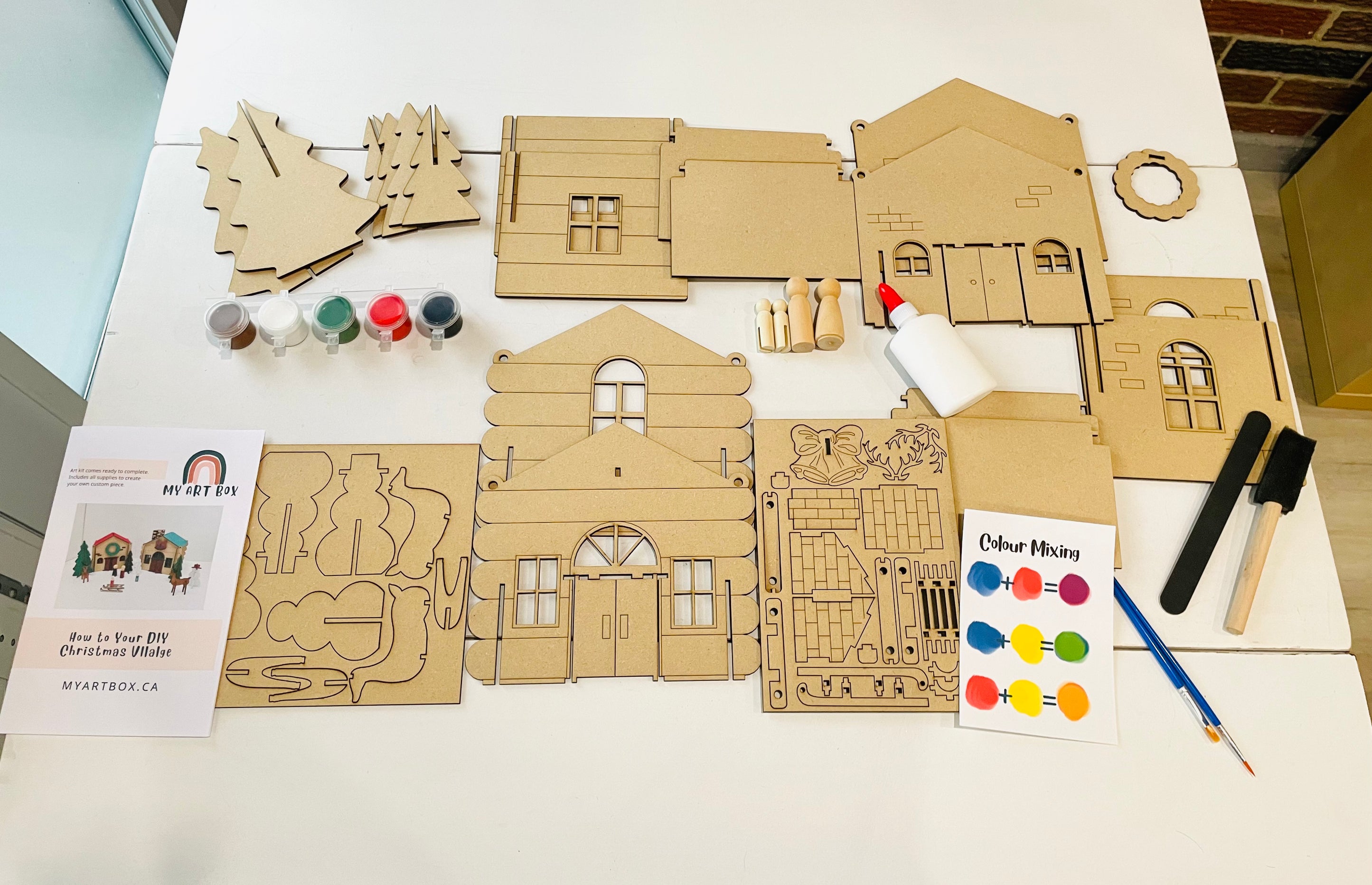 DIY Christmas Village – My Art Box