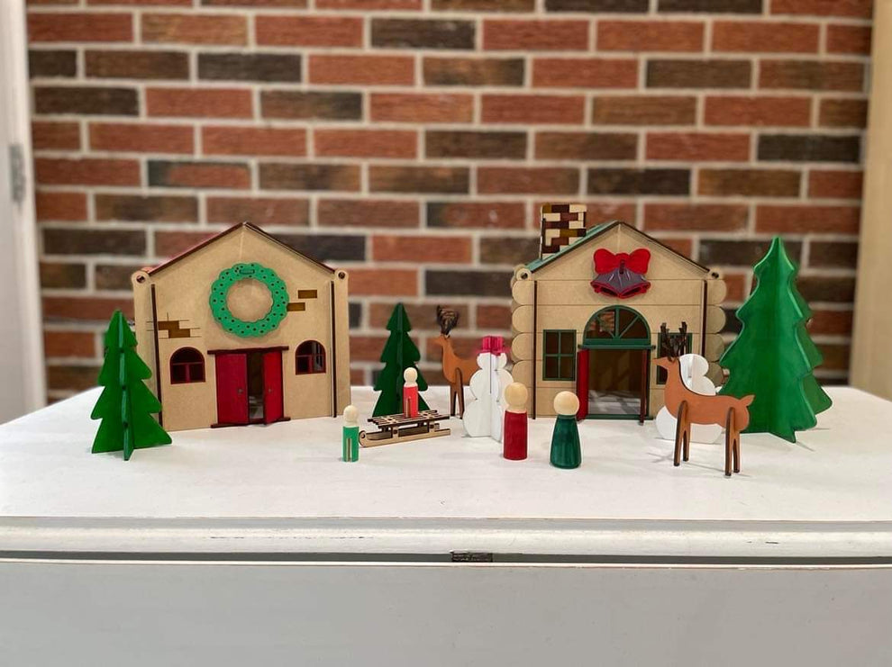DIY Christmas Village – My Art Box