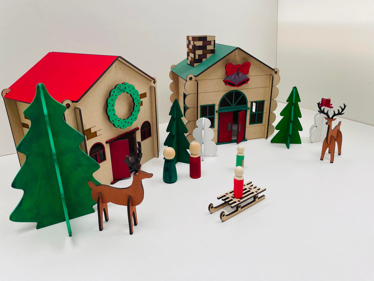 DIY Christmas Village – My Art Box